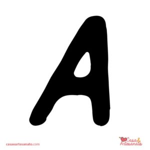 Letra A Para Imprimir: + de 20 Modelos Grátis Para Imprimir - Veja Aqui!