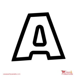 Letra A Para Imprimir: + de 20 Modelos Grátis Para Imprimir - Veja Aqui!