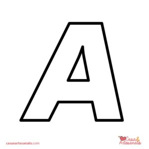 Letra A Para Imprimir: + de 20 Modelos Grátis Para Imprimir - Veja Aqui!