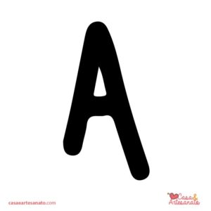 Letra A Para Imprimir: + de 20 Modelos Grátis Para Imprimir - Veja Aqui!
