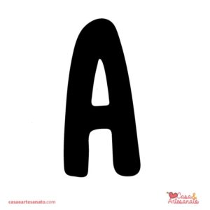 Letra A Para Imprimir: + de 20 Modelos Grátis Para Imprimir - Veja Aqui!