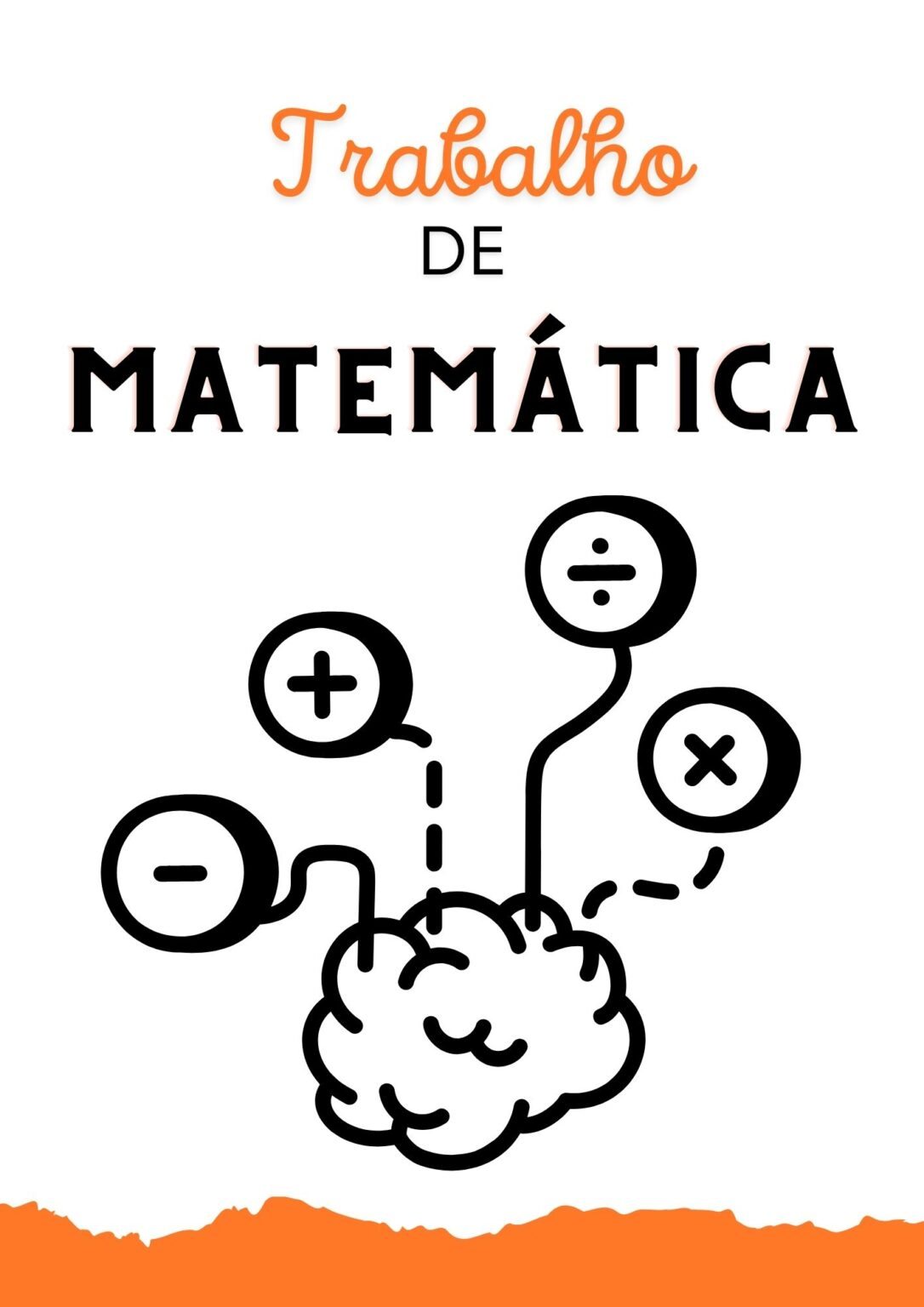 Capa de trabalho de matemática para imprimir - :: Casa & Artesanato