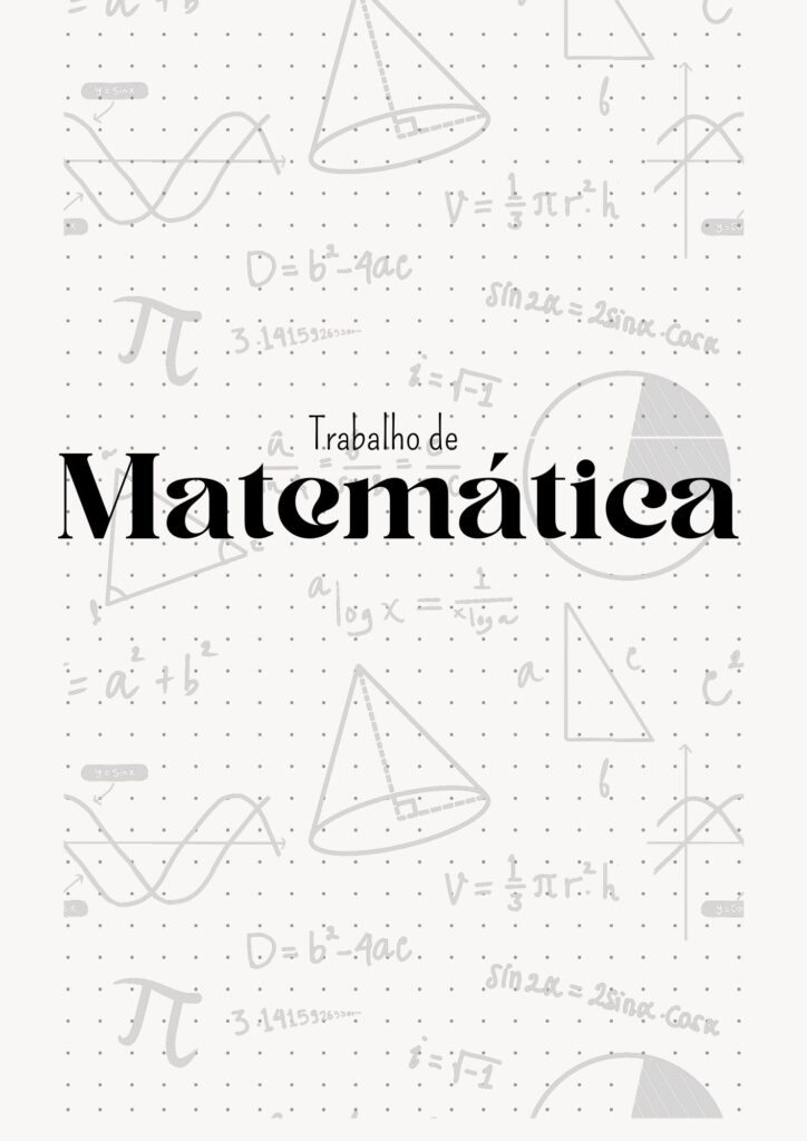 Capa de trabalho de matemática para imprimir - :: Casa & Artesanato