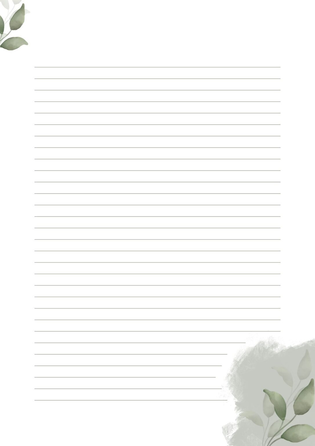 Folhas pautadas imprimir: Veja modelos - :: Casa & Artesanato