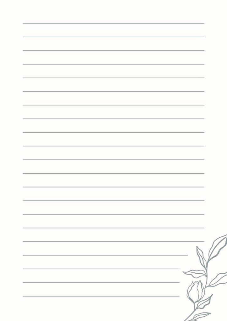 Folhas pautadas imprimir: Veja modelos - :: Casa & Artesanato