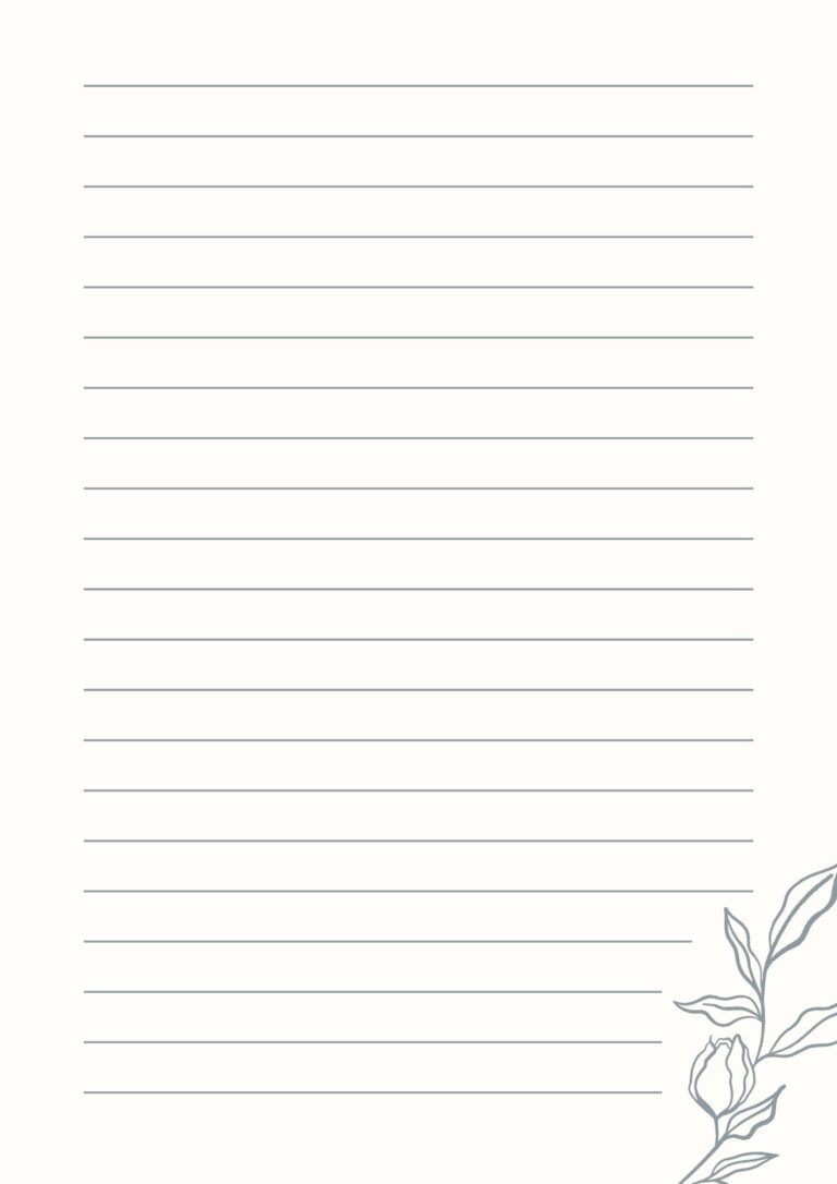 Folhas pautadas imprimir: Veja modelos - :: Casa & Artesanato