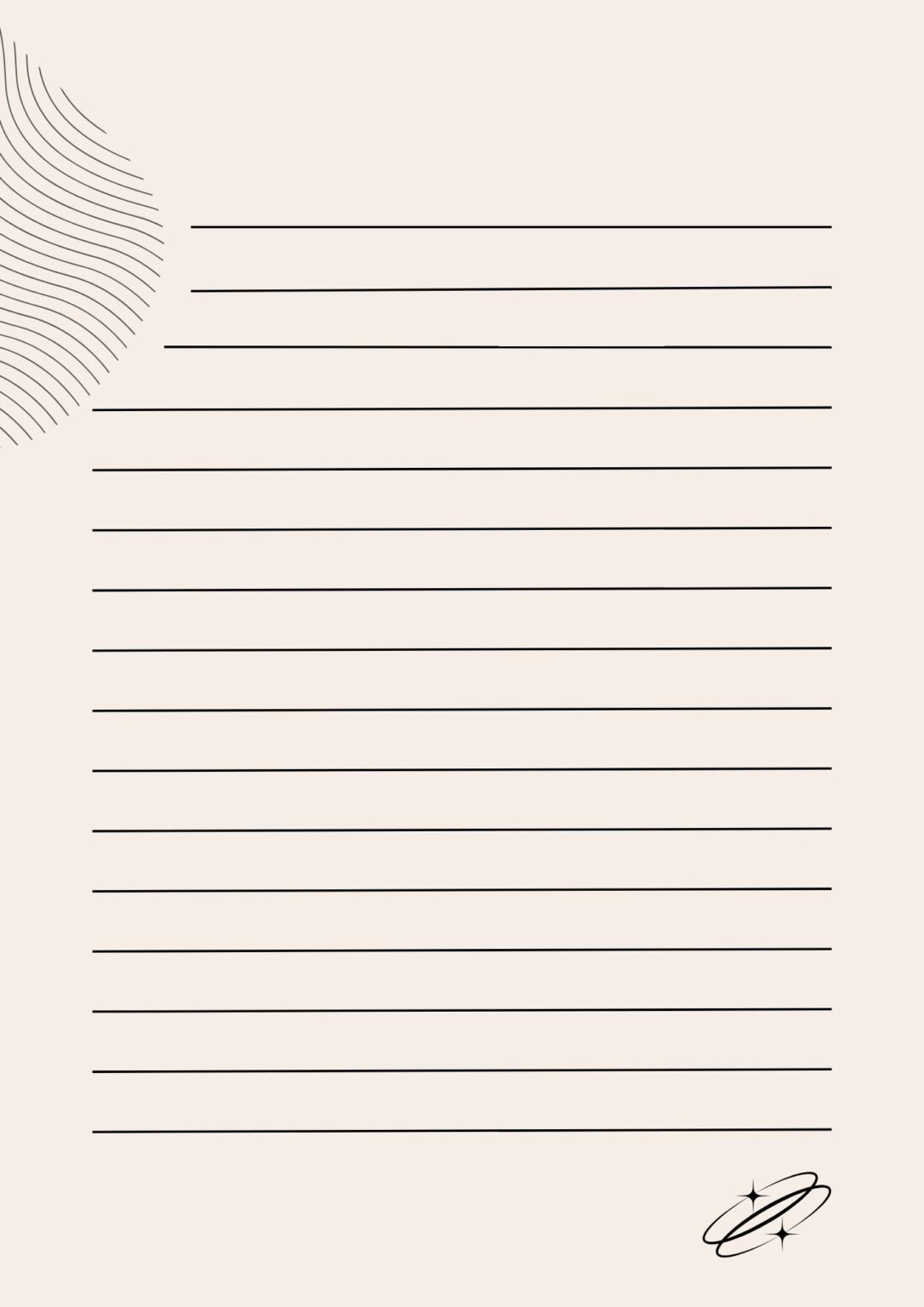 Folhas pautadas imprimir: Veja modelos - :: Casa & Artesanato