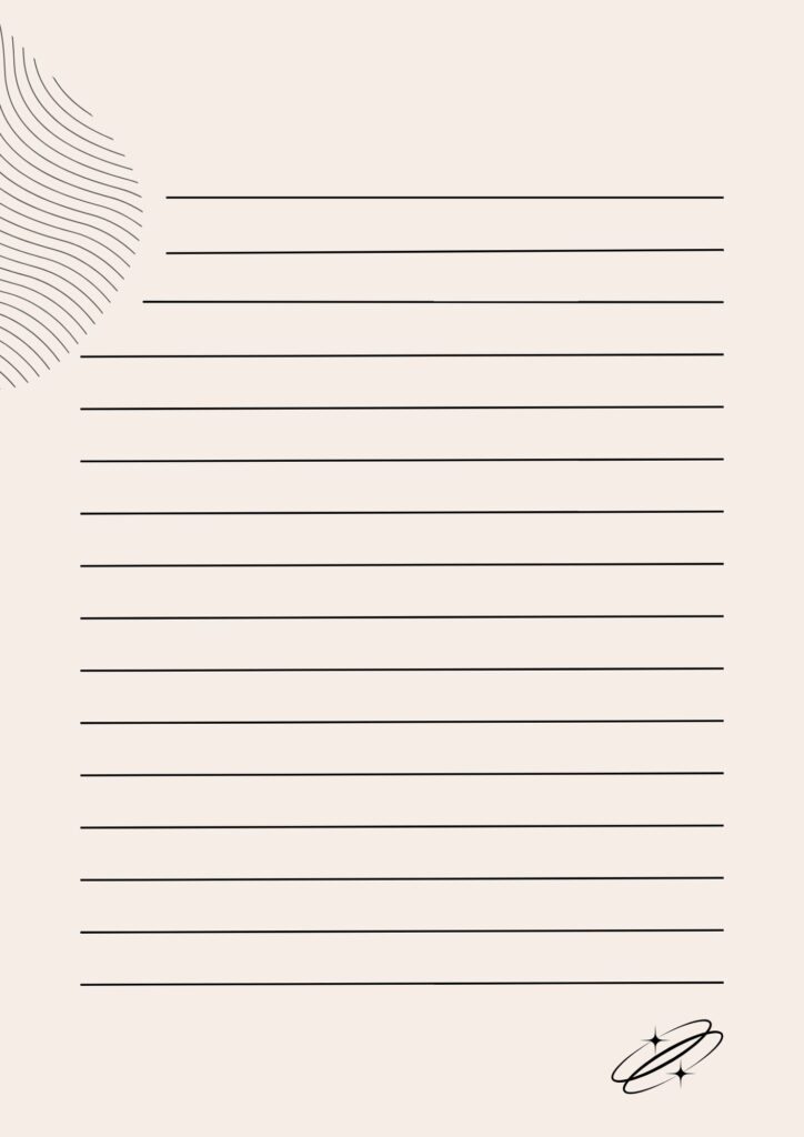 Folhas pautadas imprimir: Veja modelos - :: Casa & Artesanato