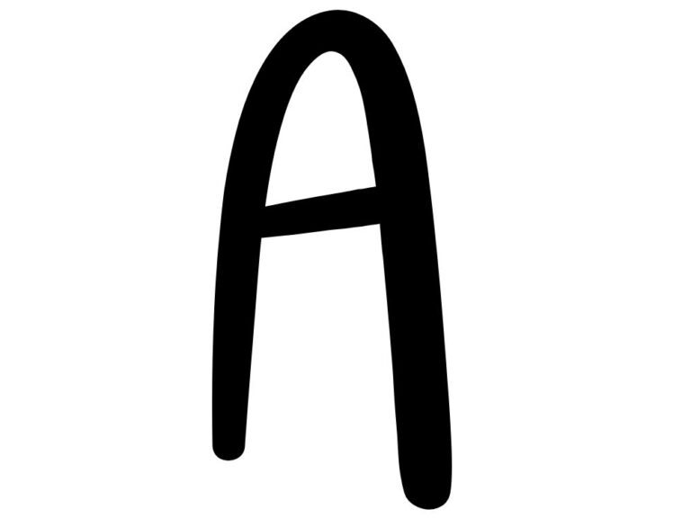 Modelos de Letra A para imprimir: Veja aqui! - :: Casa & Artesanato