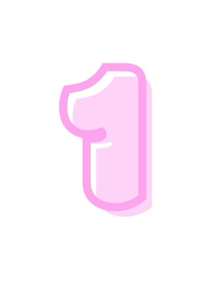 Número 1 para imprimir: Veja Modelos - :: Casa & Artesanato