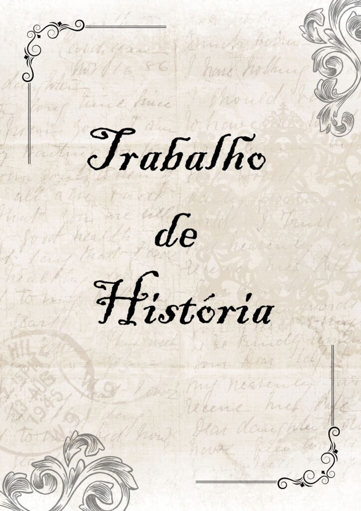 Capa de trabalho de história: Baixe modelos! - :: Casa & Artesanato