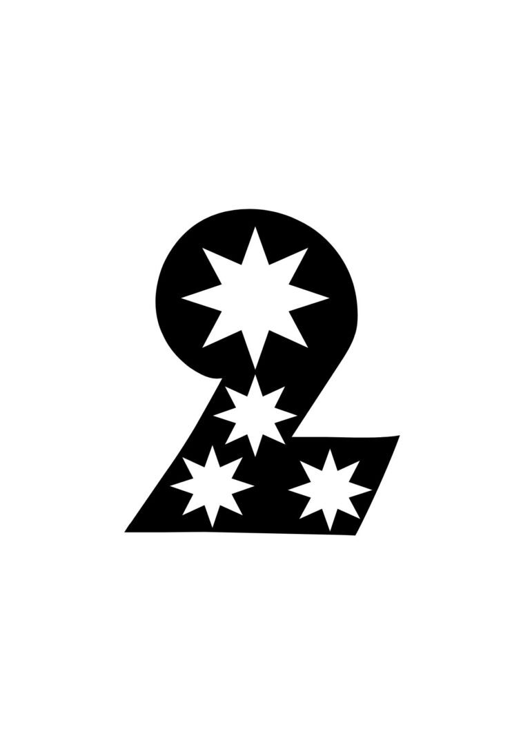 Número 2 para imprimir: Confira modelos! - :: Casa & Artesanato