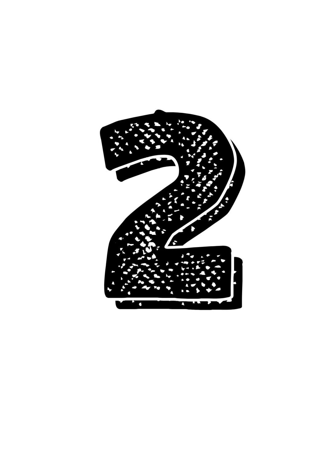 Número 2 para imprimir: Confira modelos! - :: Casa & Artesanato