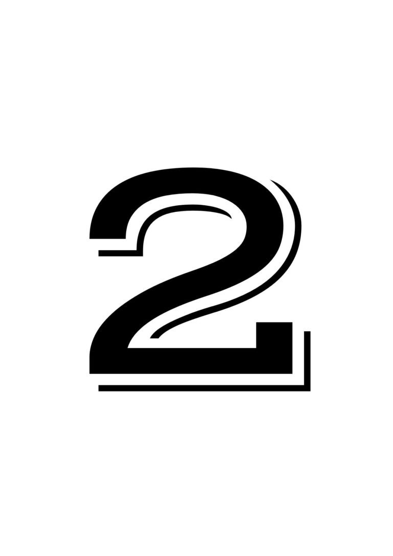 Número 2 para imprimir: Confira modelos! - :: Casa & Artesanato