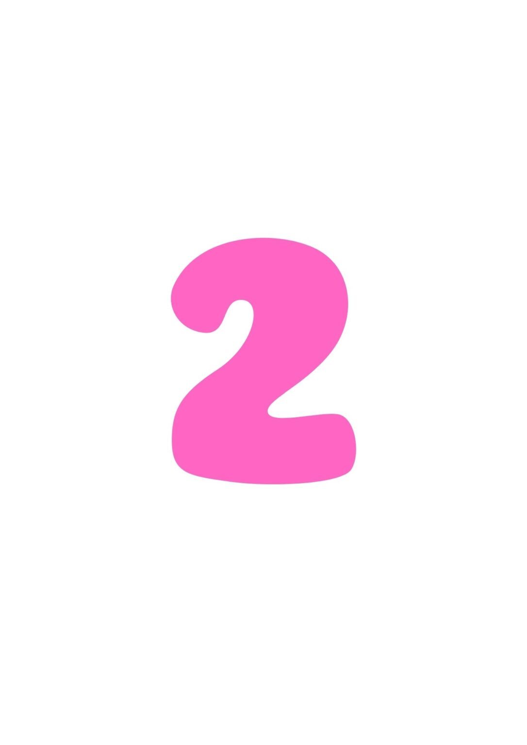 Número 2 para imprimir: Confira modelos! - :: Casa & Artesanato