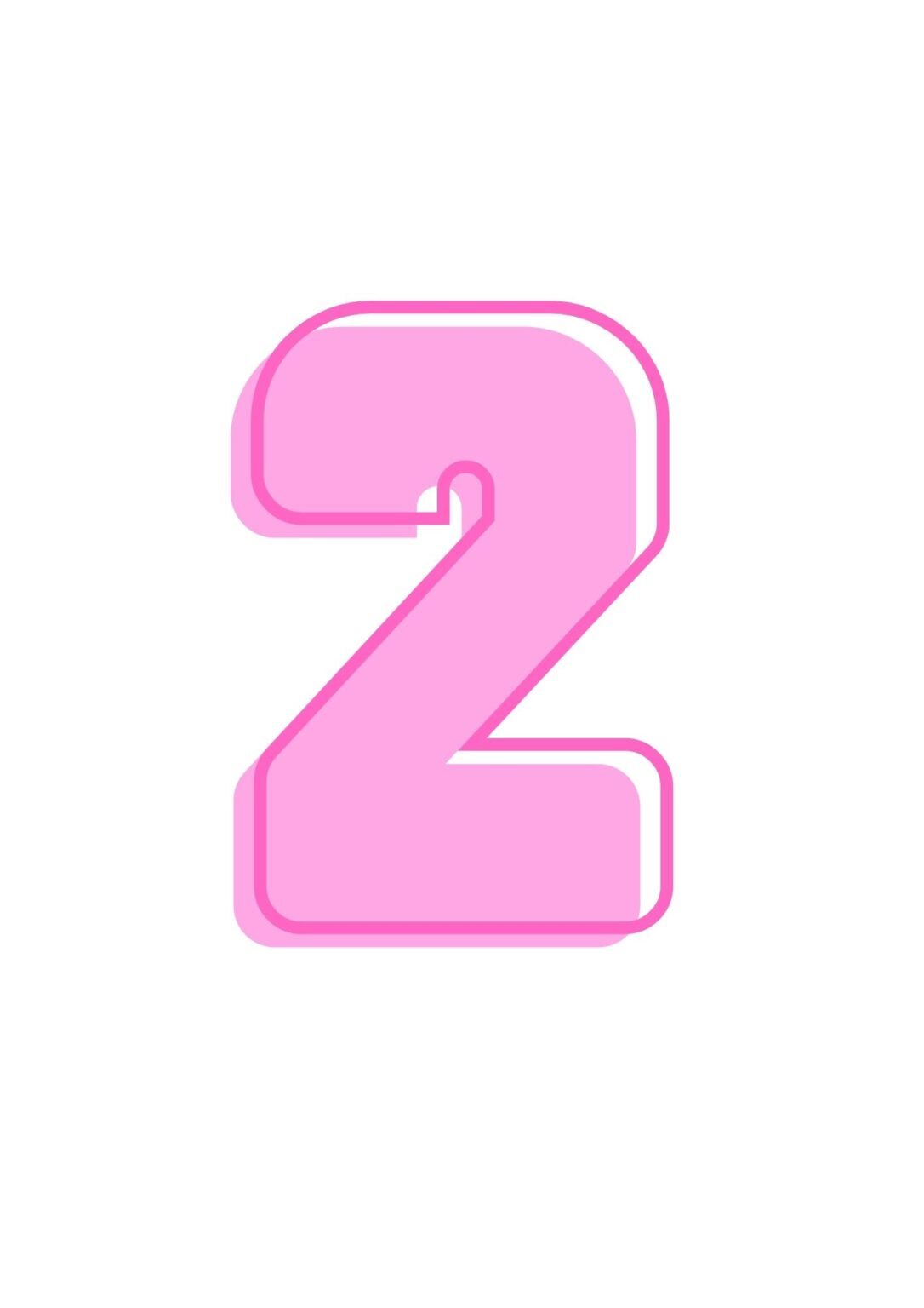 Número 2 para imprimir: Confira modelos! - :: Casa & Artesanato