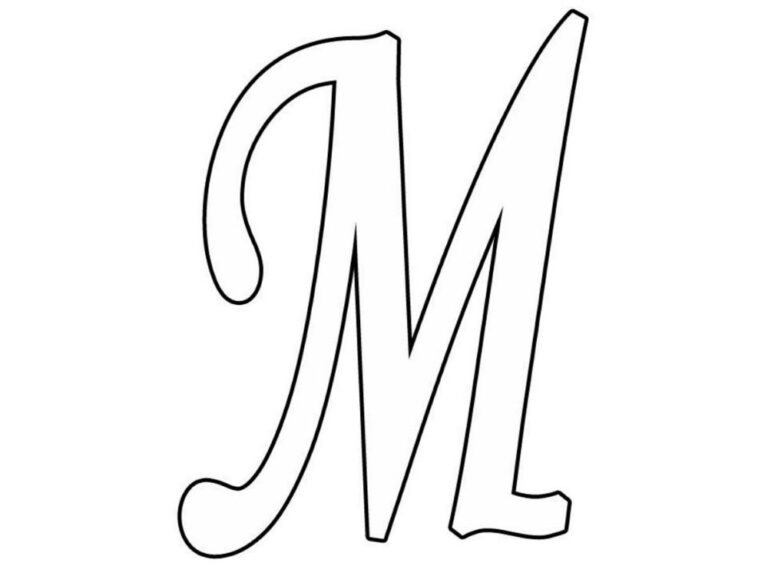 Molde letra m para imprimir: Encontre modelos aqui - :: Casa ...