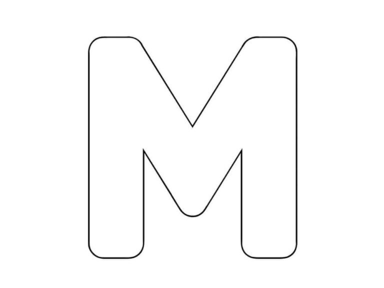 Molde letra m para imprimir: Encontre modelos aqui - :: Casa ...
