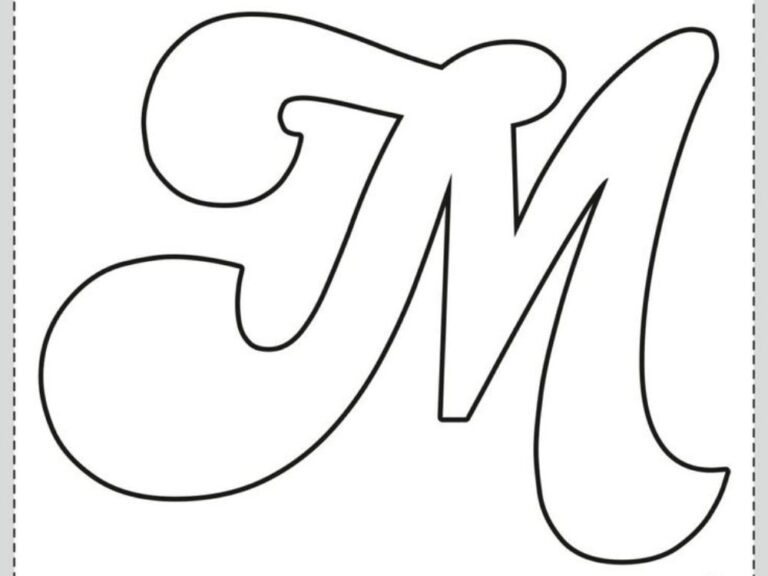 Molde letra m para imprimir: Encontre modelos aqui - :: Casa ...