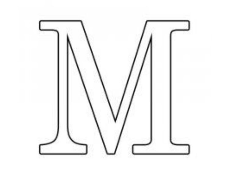 Molde letra m para imprimir: Encontre modelos aqui - :: Casa ...